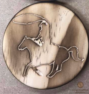 Western Themed Coasters - Cross Woodshop Creations