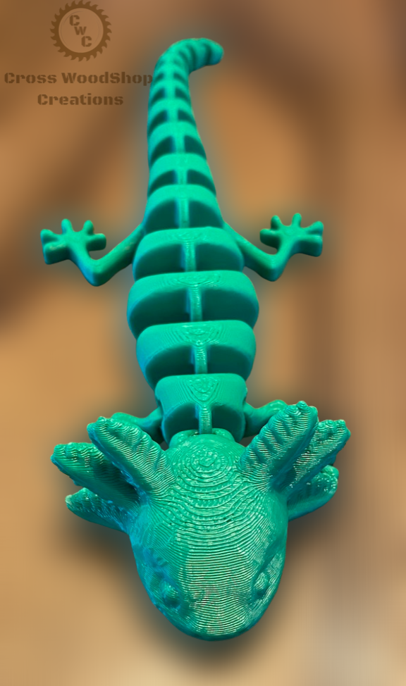 Articulated Axolotl | Cross Woodshop Creations